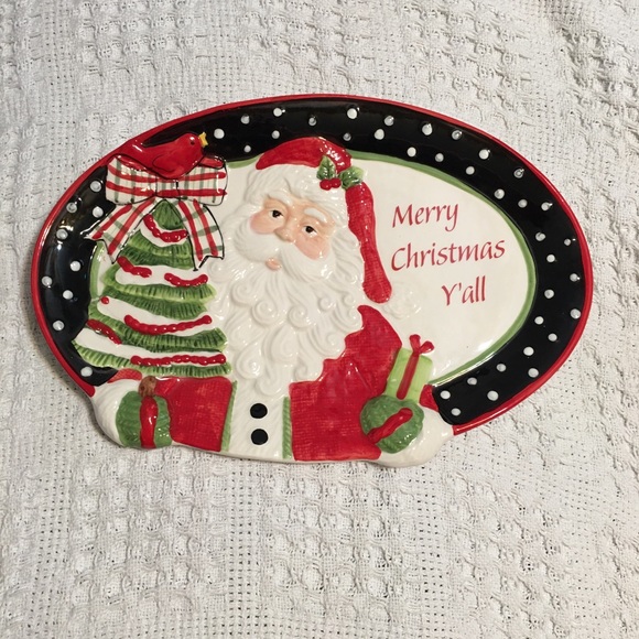 Fitz and Floyd | Holiday | Fitz And Floyd Southern Santa Cookie Platter ...